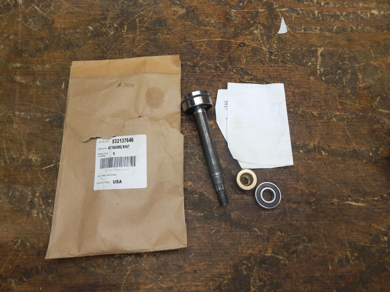 Husqvarna Spindal Shaft Assembly 532137646 – Adams Small Engine LLC