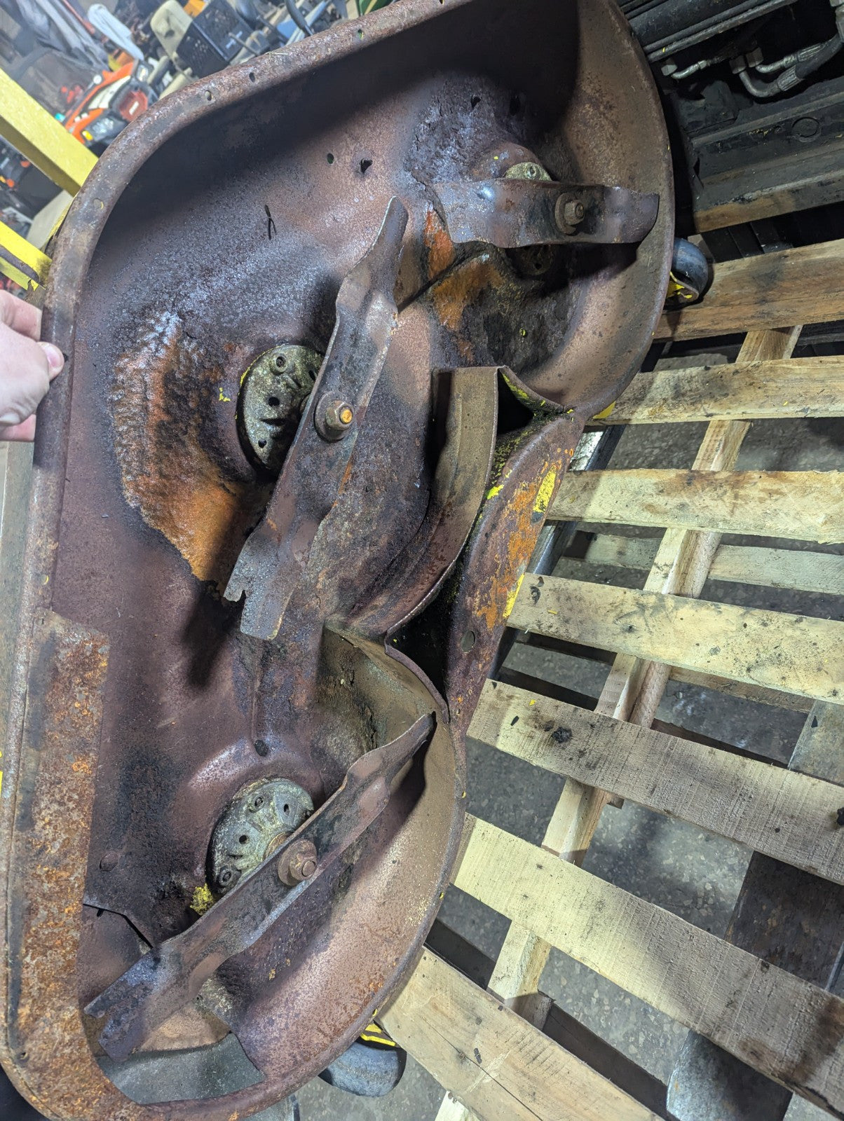 John Deere D140 LA145 LA155 E160 S160 48” Lawn Mower Deck (Shipping Av ...