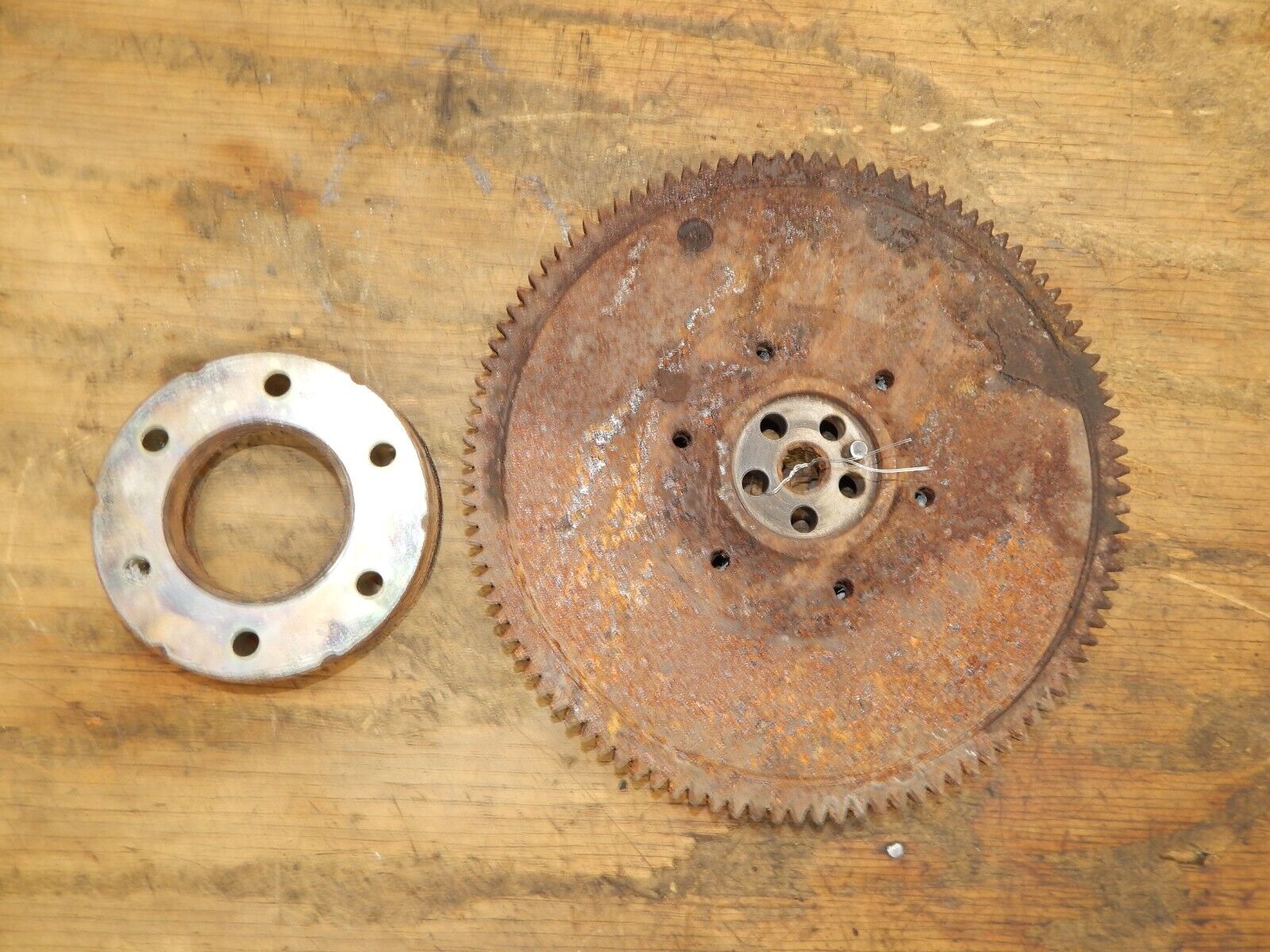 Yanmar 2TNV70/TK270VFM Diesel Engine Flywheel W/ Pulley 119515-21570 ...