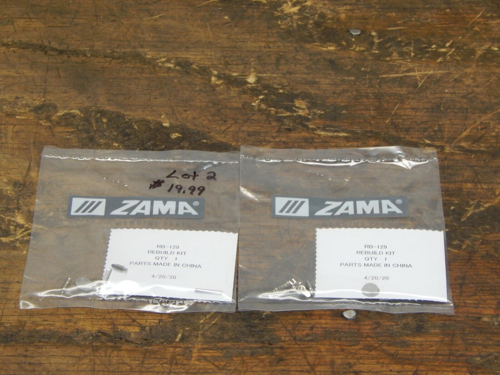 Genuine OEM ZAMA Pack of TWO Rebuild Kit RB-129 – Adams Small Engine LLC
