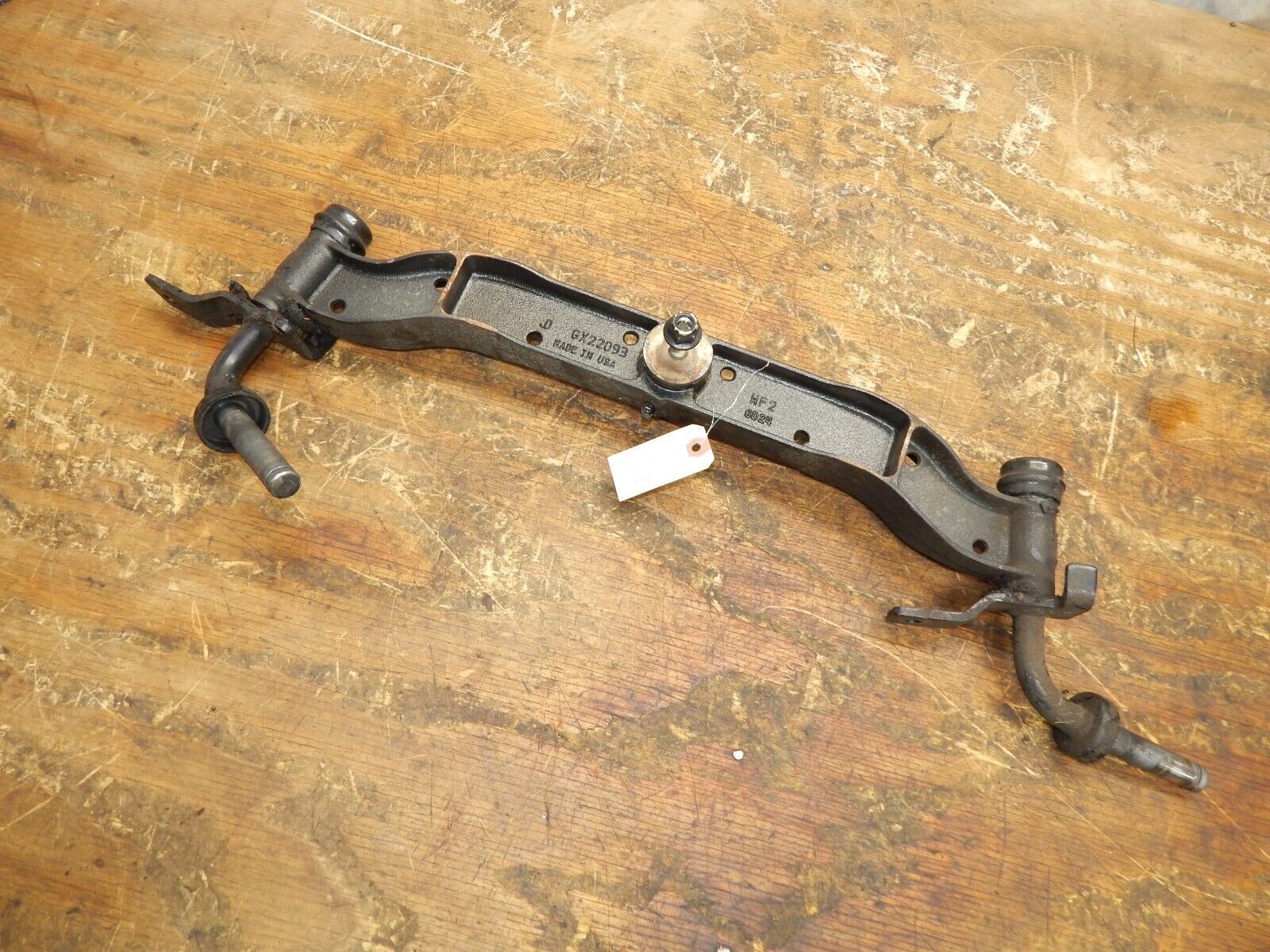 John Deere !00 Series Riding Mower Front Axle W/ Spindles GX22093 ...