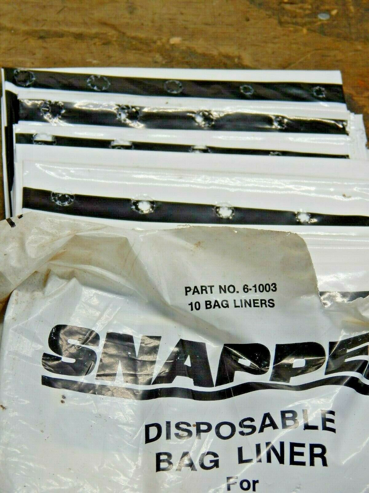 SNAPPER "DISPOSABLE BAG LINERS" #6-1003,10 TOTAL/Pack – Adams Small ...