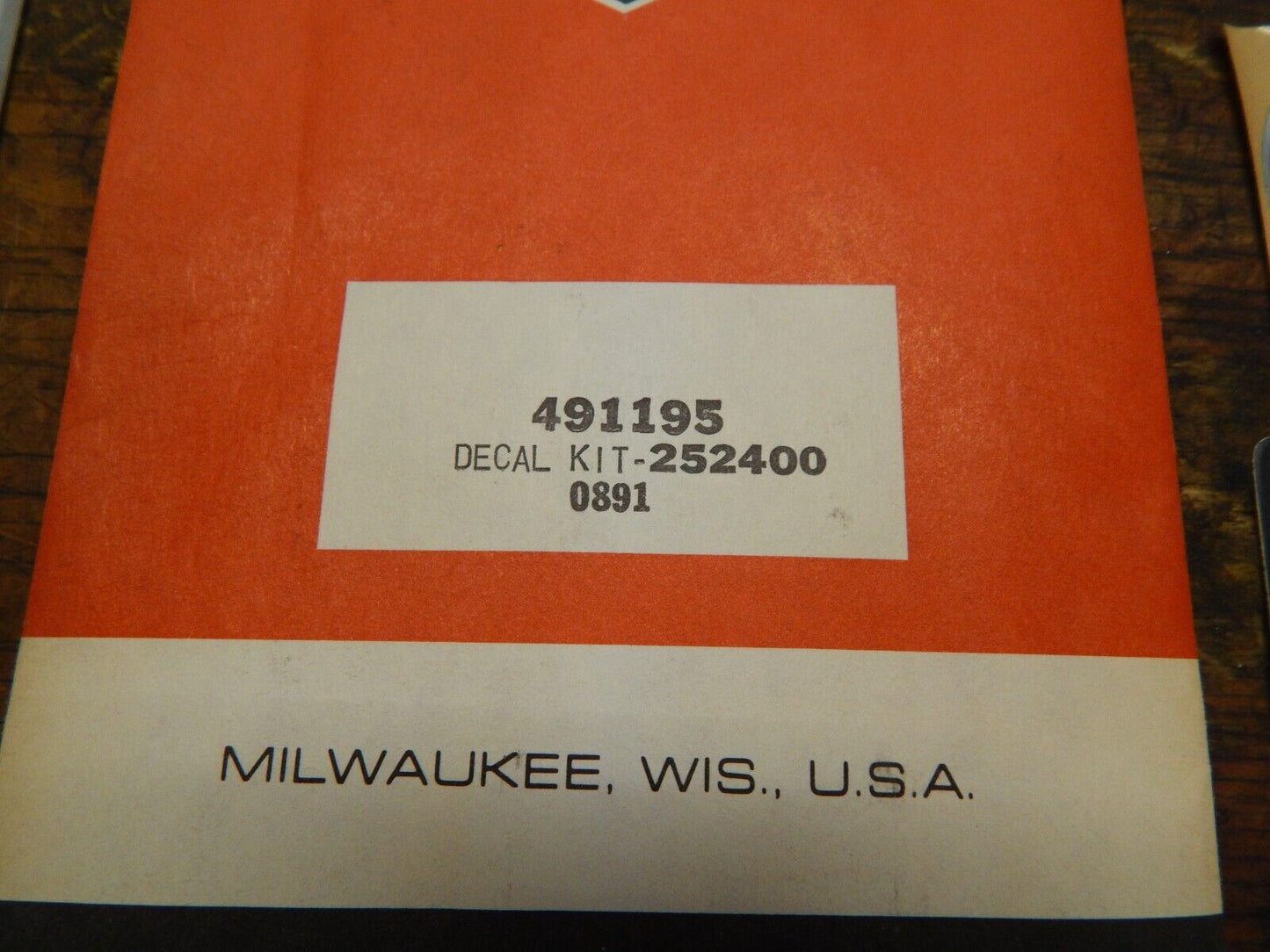 OEM Genuine Briggs & Stratton Decal Kit 491195 – Adams Small Engine LLC