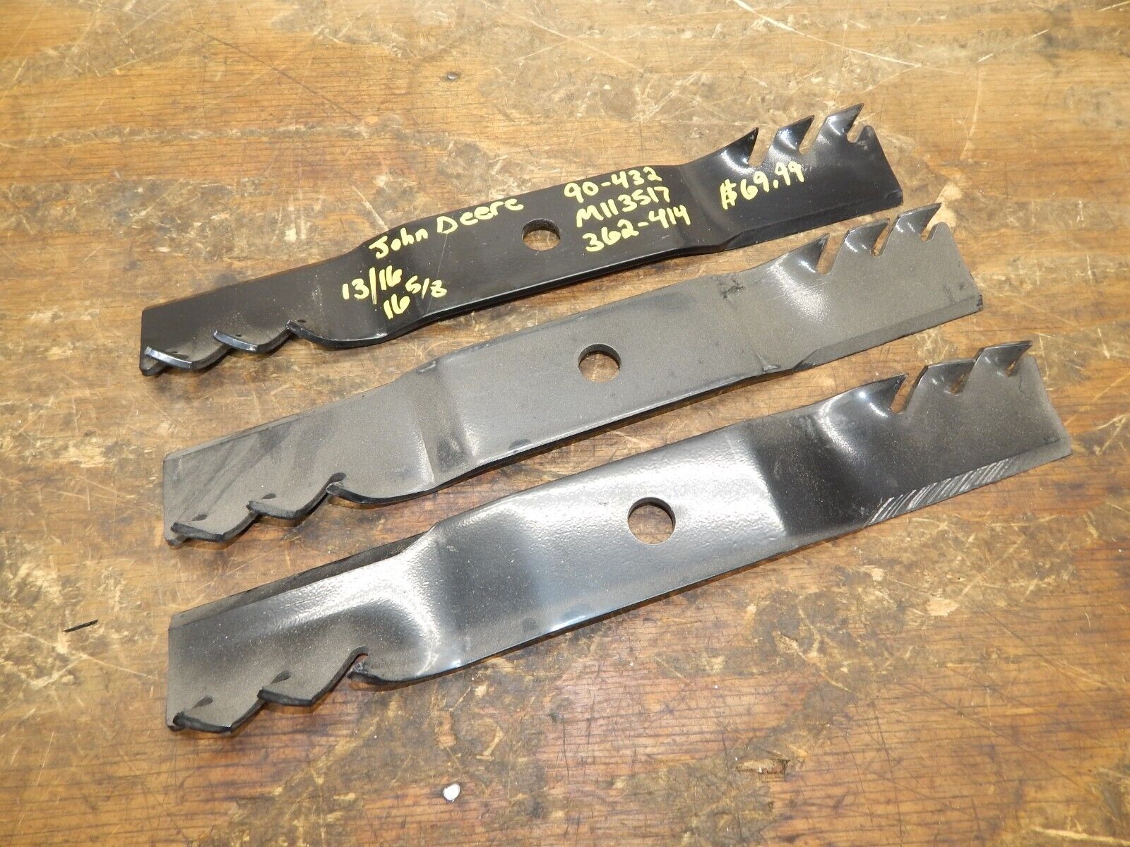 Genuine Oregon Set of Three Blades 990-432 M113517 362-414 – Adams ...