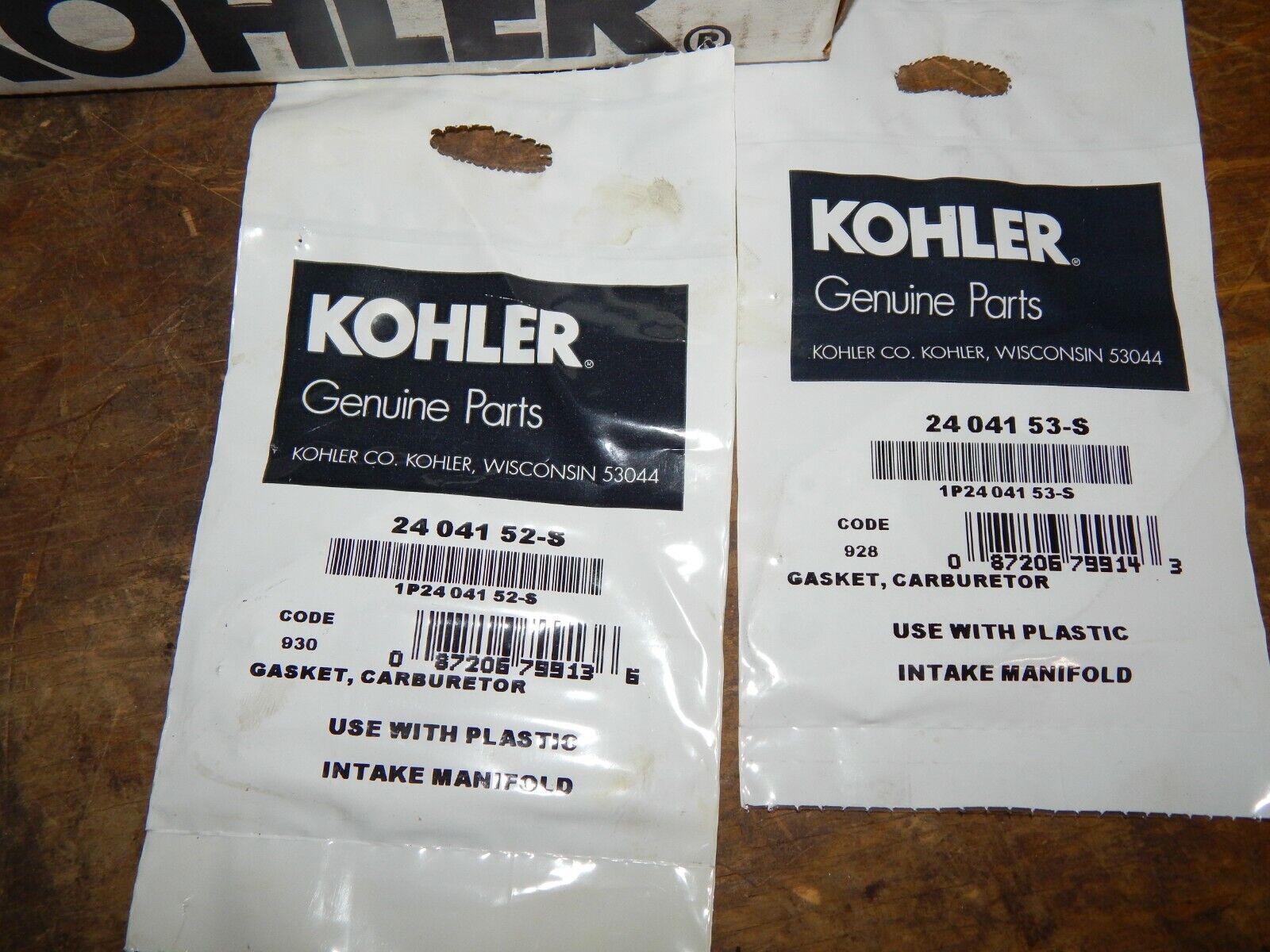 Kohler Misc. Twin Cylinder Gaskets 24 755 107-S, 24 041 53-S, 24 041 5 – Adams Small Engine LLC